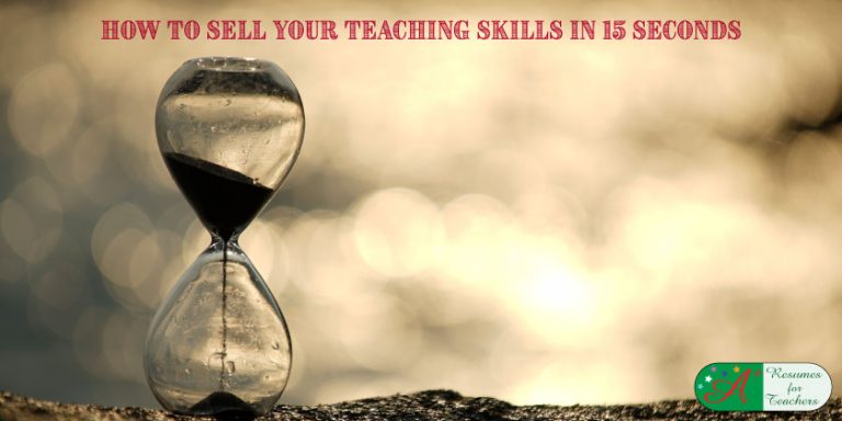 How to Sell Your Teaching Skills in 15 Seconds