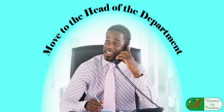 Strategies for Writing an Academic Department Head Resume