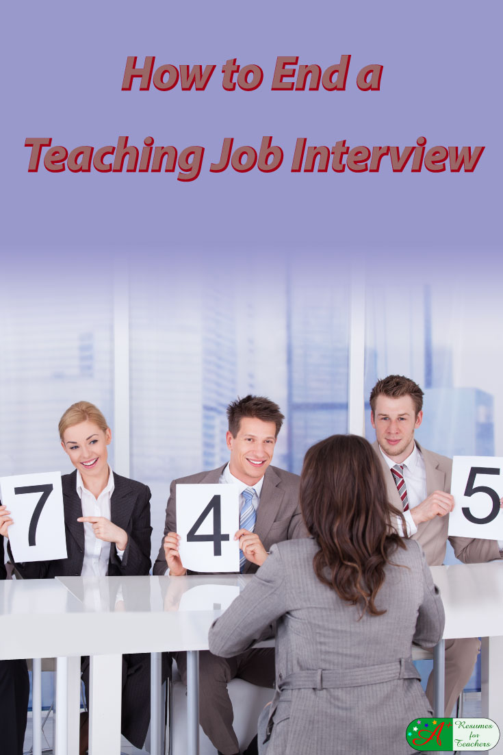 Ending a Teacher Job Interview