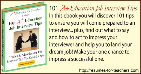 101 A+ Education Job Interview Tips